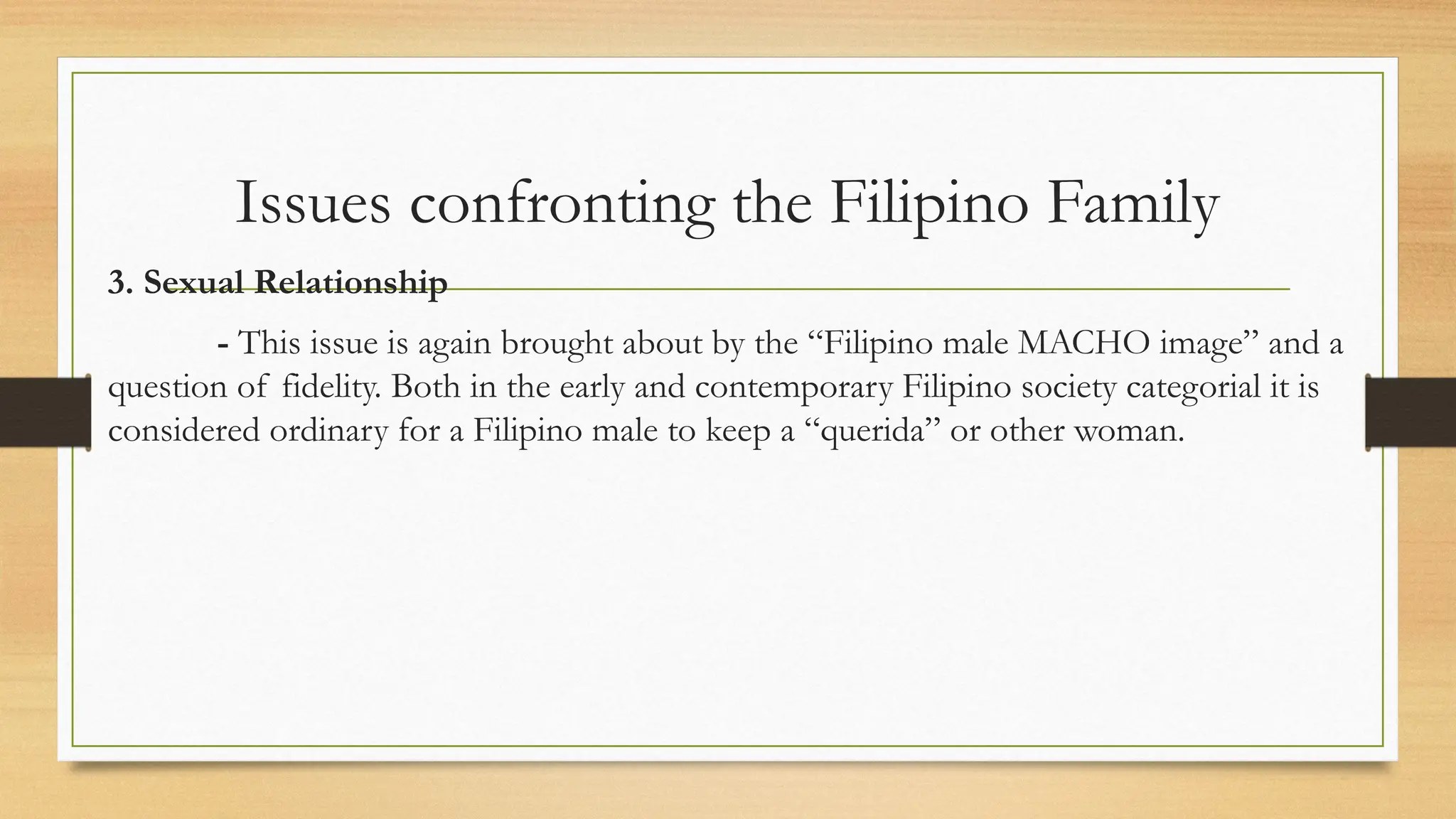 Issues Confronting Filipino Family Val ed 3 | PPTX