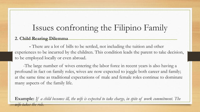 Issues Confronting Filipino Family Val ed 3 | PPTX | Marriage and Civil ...