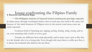 Issues Confronting Filipino Family Val ed 3 | PPTX