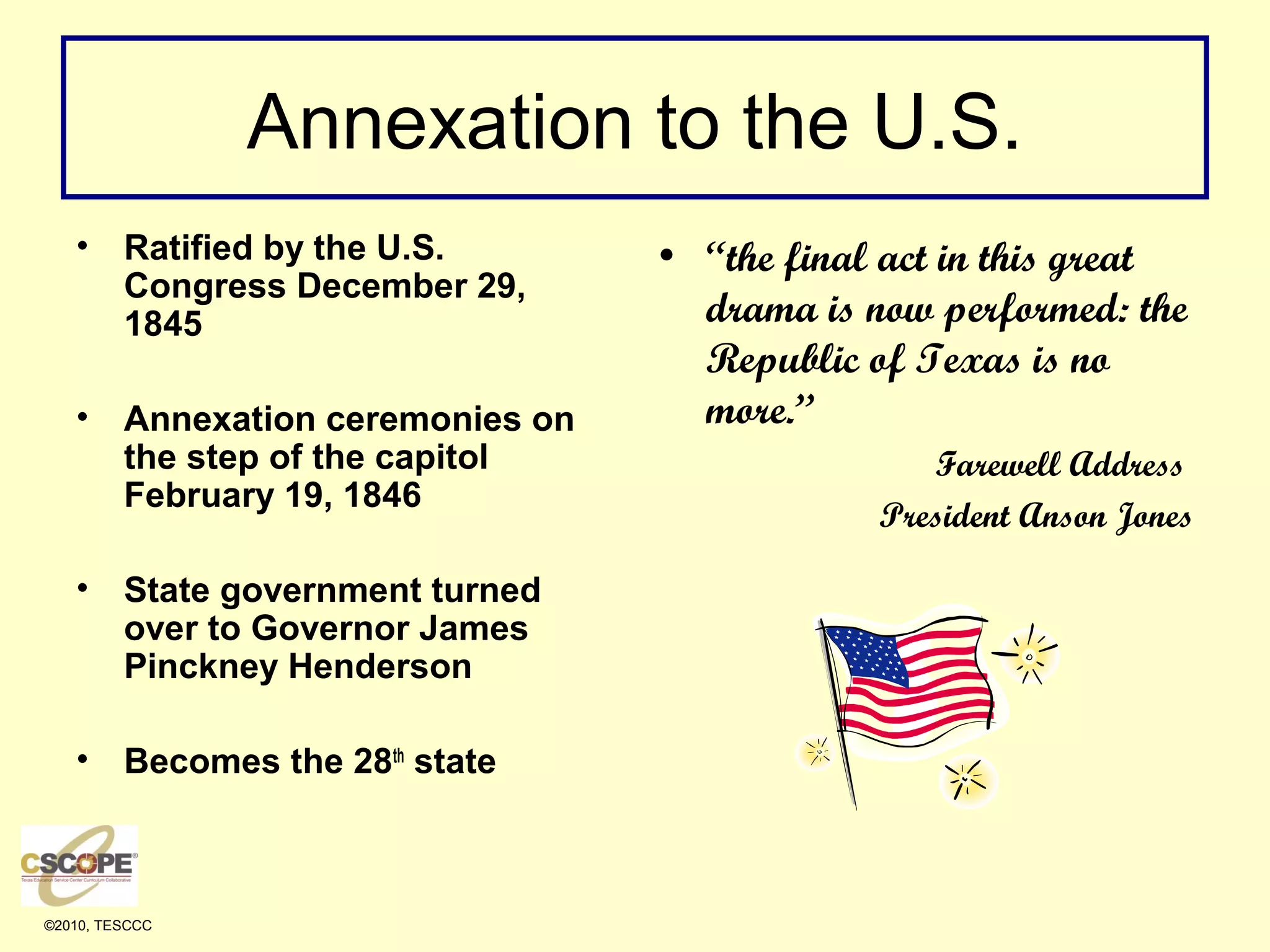 Issues faced by the republic of texas 2 | PPT