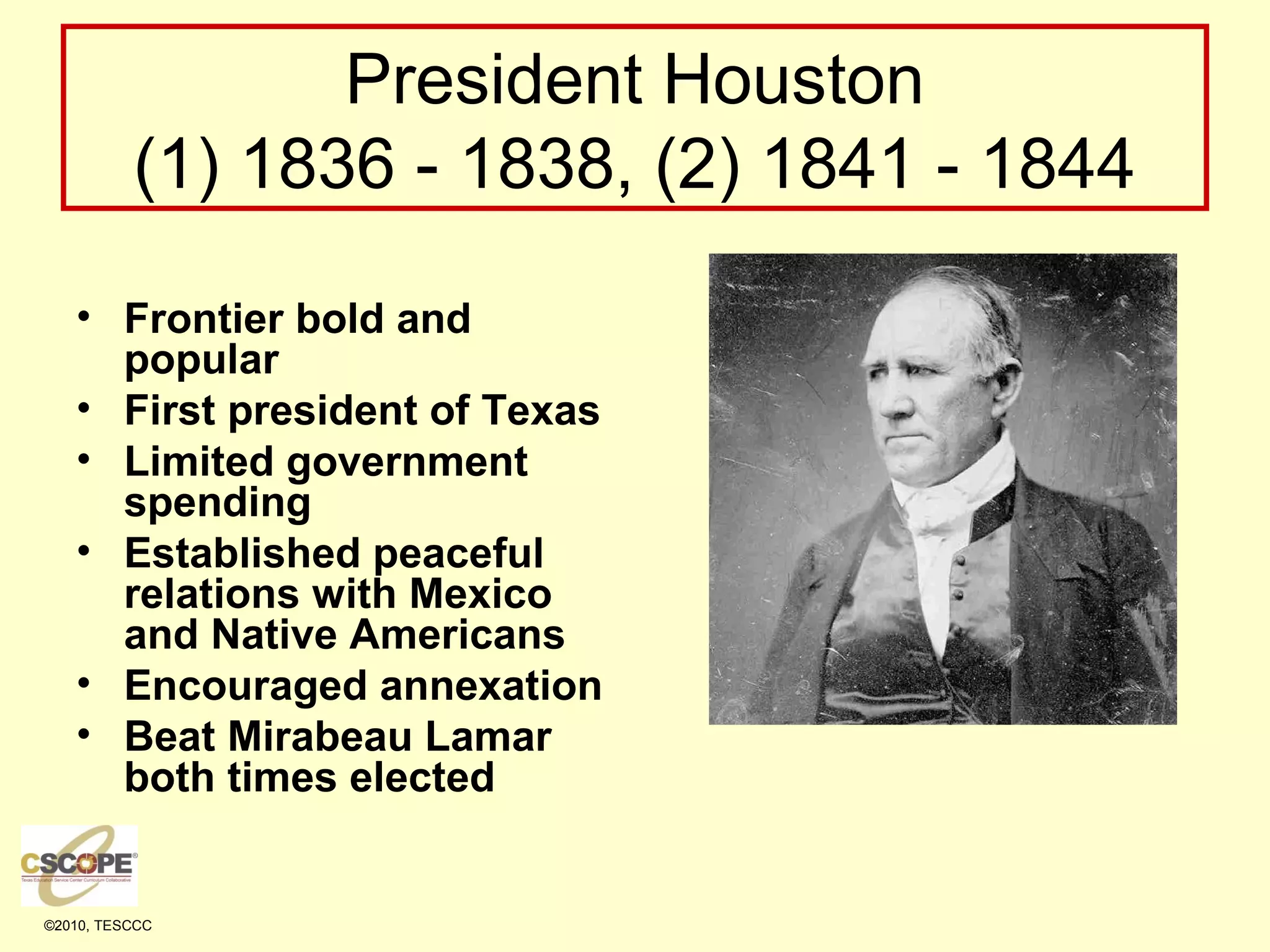 Issues faced by the republic of texas 2 | PPT