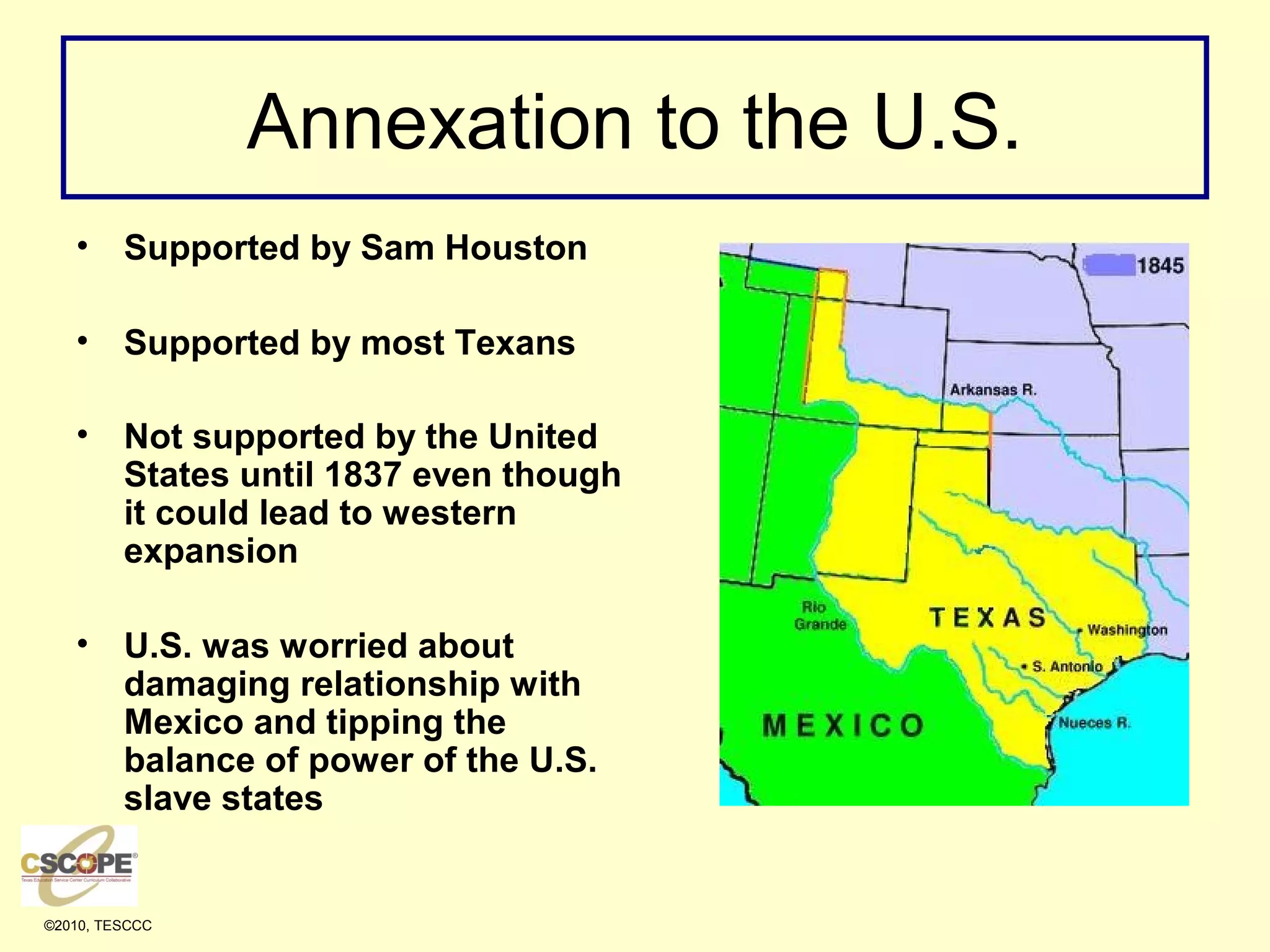 Issues faced by the republic of texas 2 | PPT