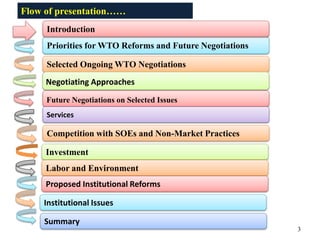 Issues for negotiation in future in wto | PPTX