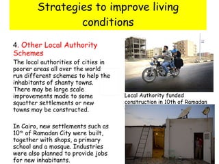 Issues for people living in squatter settlements in led cs strategies | PPT