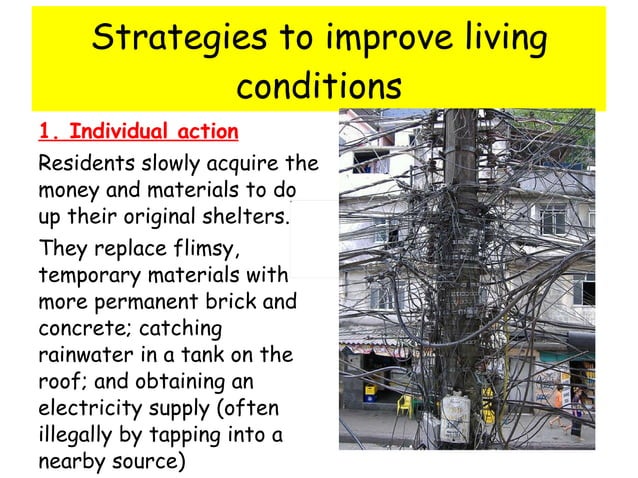 Issues for people living in squatter settlements in led cs strategies | PPT