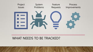 Issues, Incidents, and Problems | PPT
