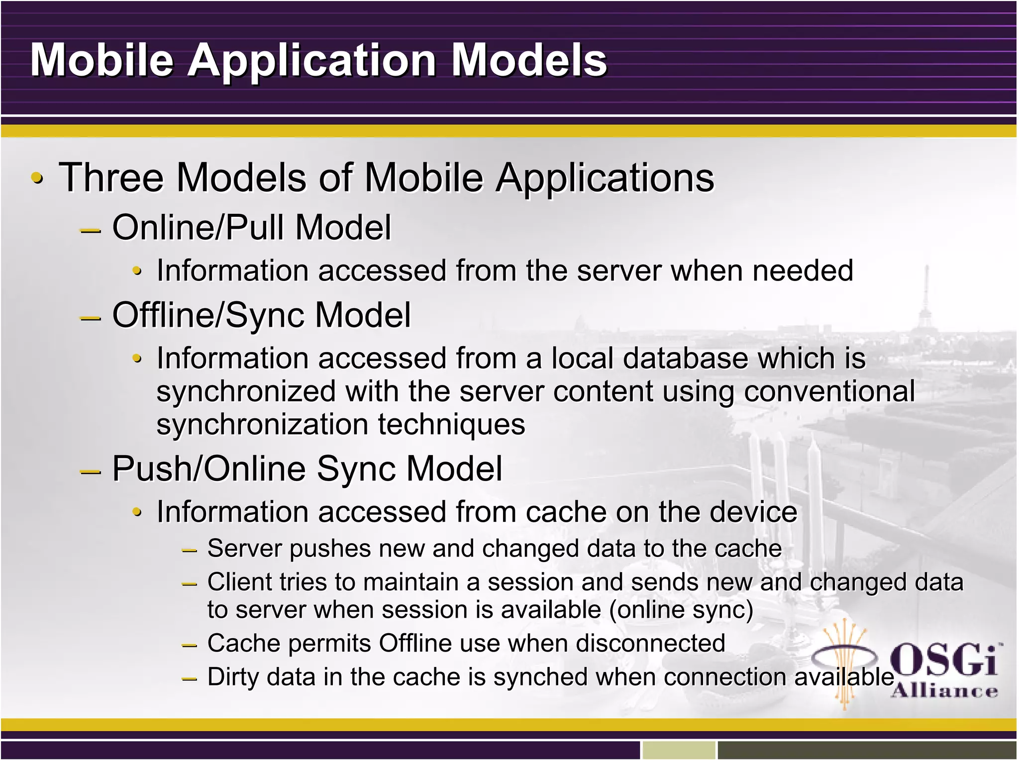 Issues in Designing Push Based Mobile Application Platform - Rafiul ...