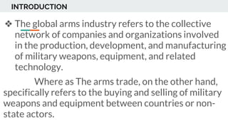 ISSUES IN DEVELOPMENT_ MILITARY_ GLOBAL ARMS INDUSTRY AND ARM TRADE __.pptx