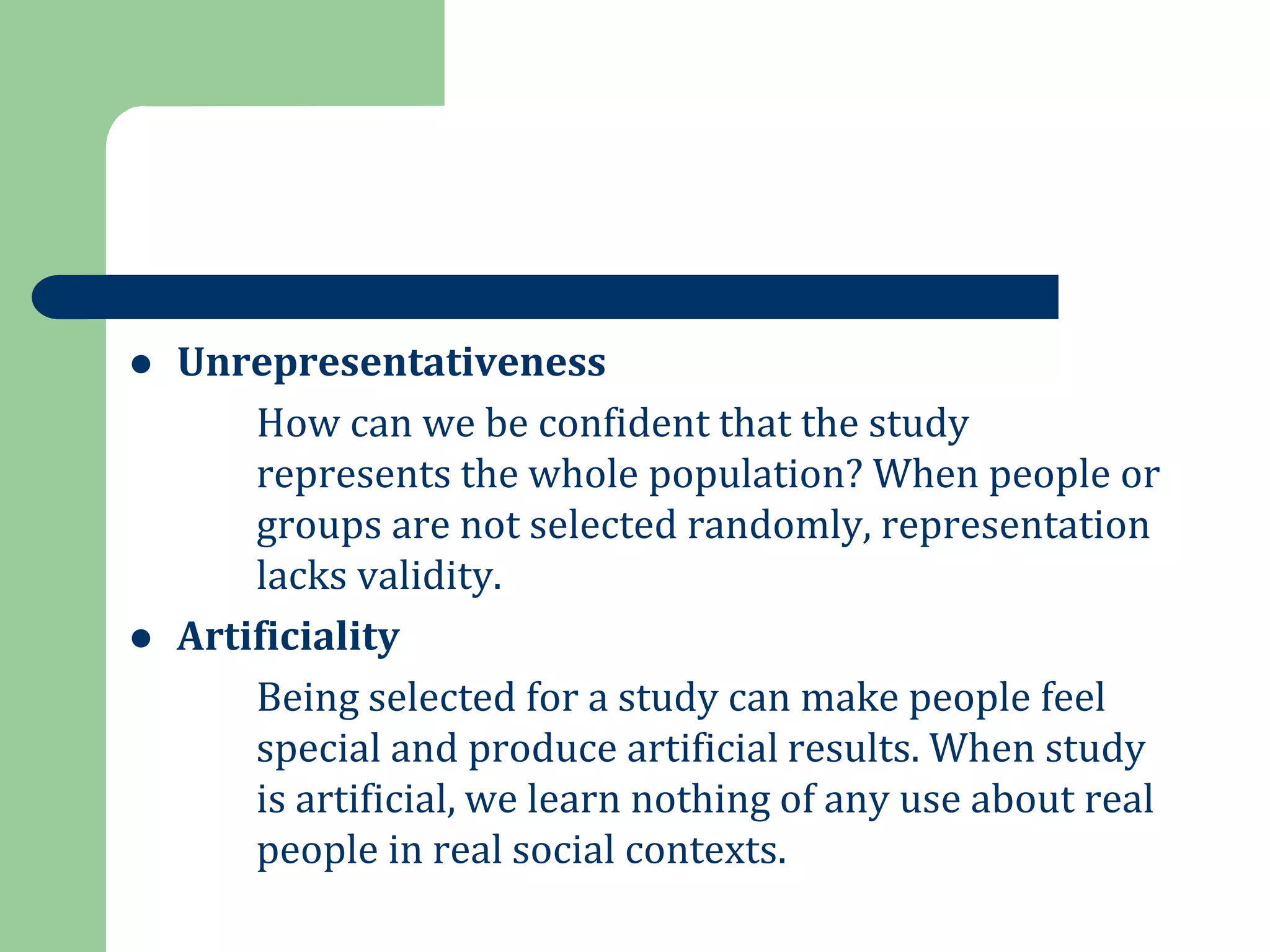 Issues in Experimental Design | PPTX