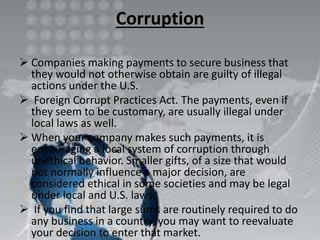 Issues in international business | PPTX