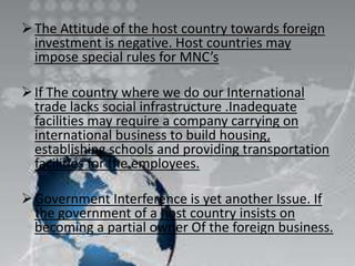Issues in international business | PPTX