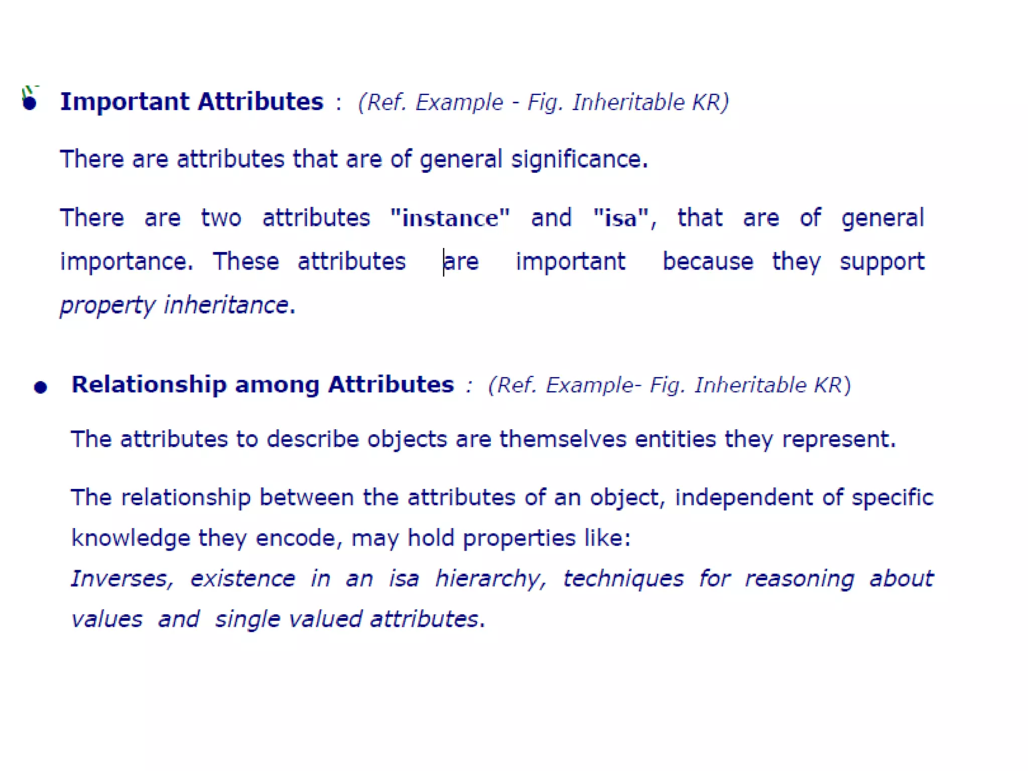 Issues in knowledge representation | PPTX