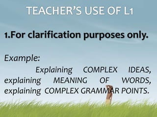 Issues in l1 development | PPT