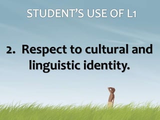 Issues in l1 development | PPT