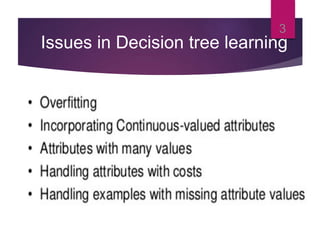 Issues in machine learning | PPT
