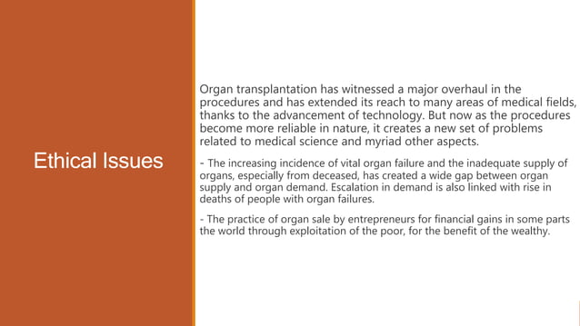 Issues in Organ Donation | PPT