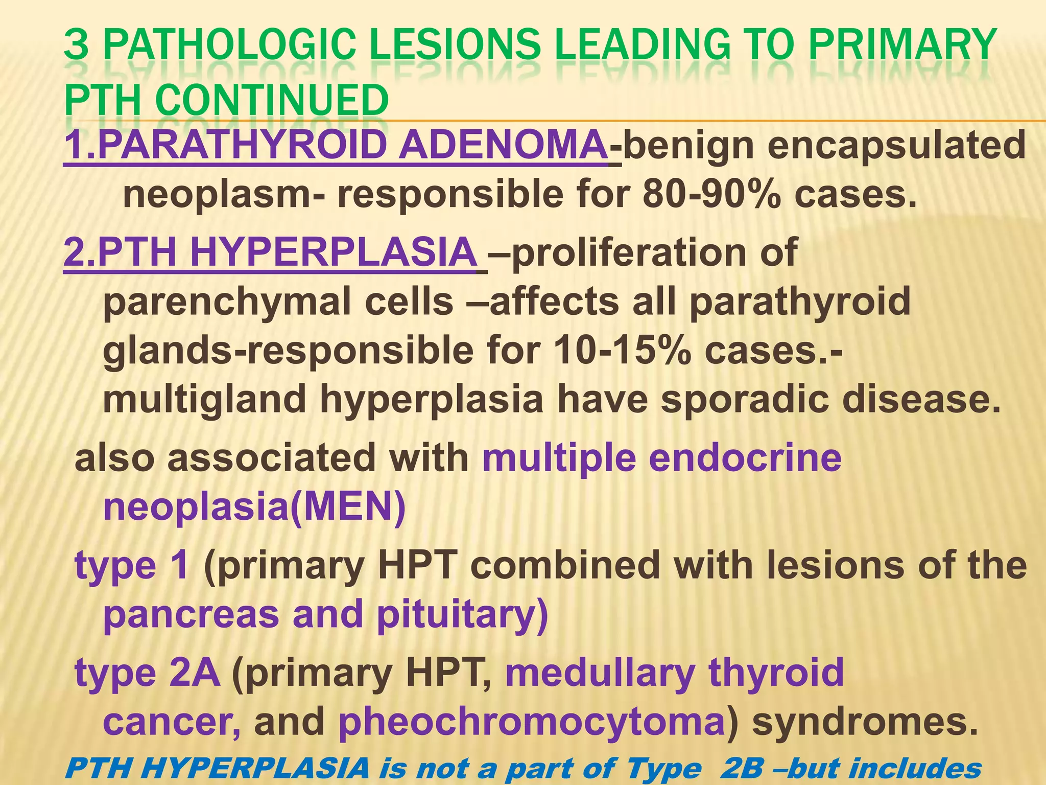Issues in parathyroid surgery | PPTX