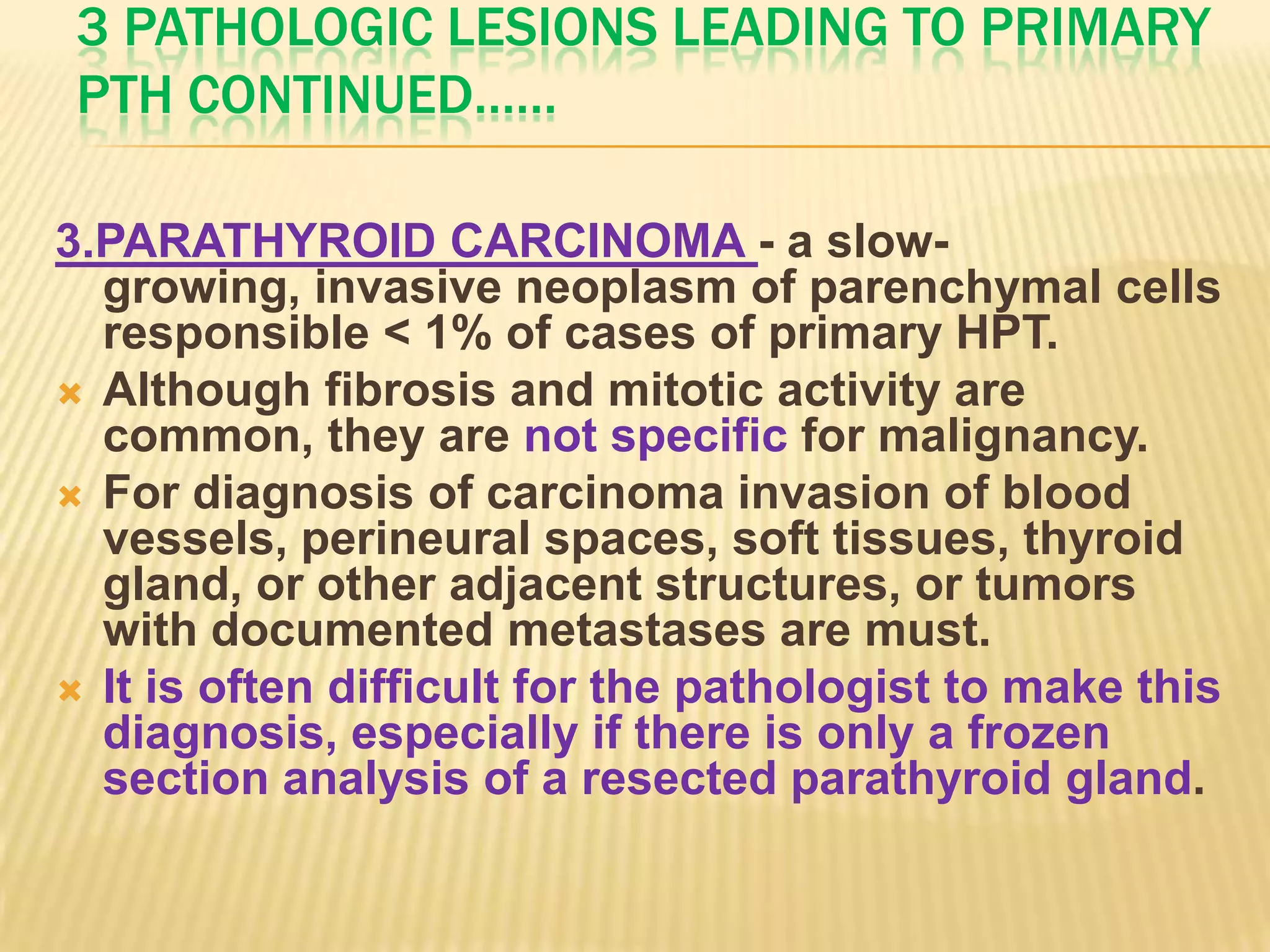 Issues in parathyroid surgery | PPTX