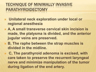 Issues in parathyroid surgery | PPTX