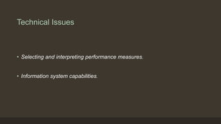 Issues in performance measurement | PPTX