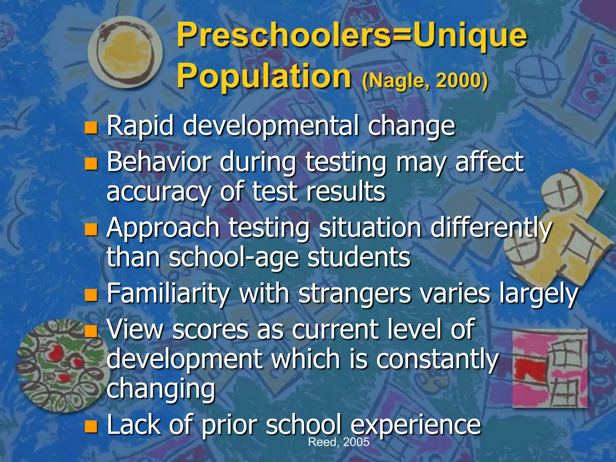 Issues in preschool assessment | PPTX