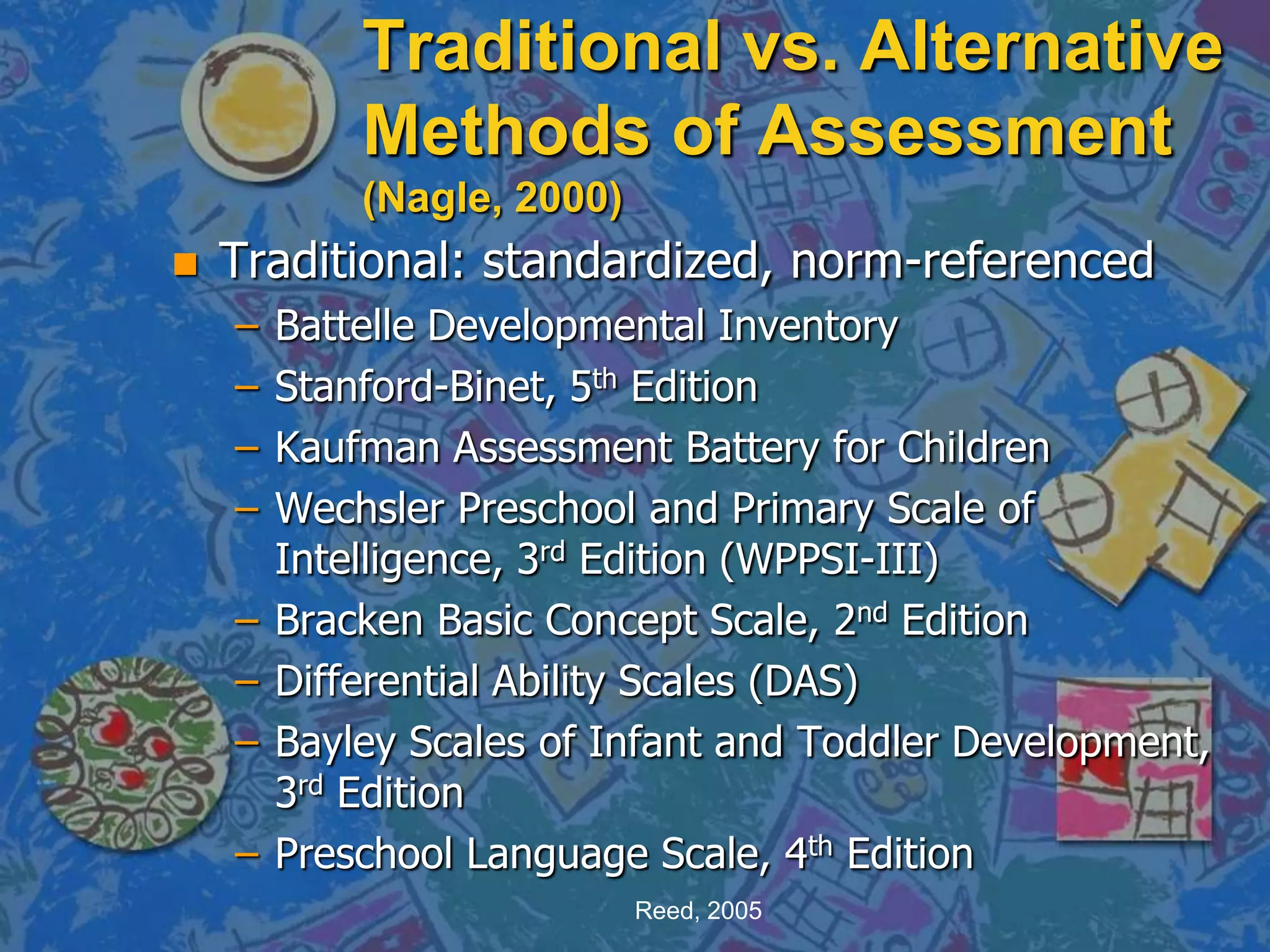 Issues in preschool assessment | PPTX