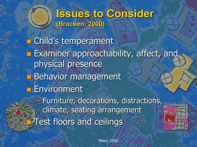 Issues in preschool assessment | PPTX