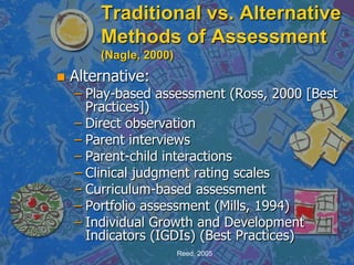 Issues in preschool assessment | PPTX