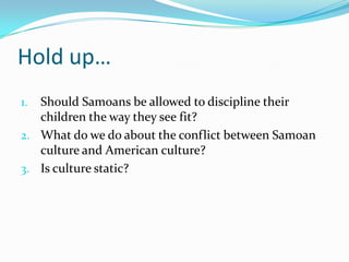 Issues in the Samoan Community | PPTX
