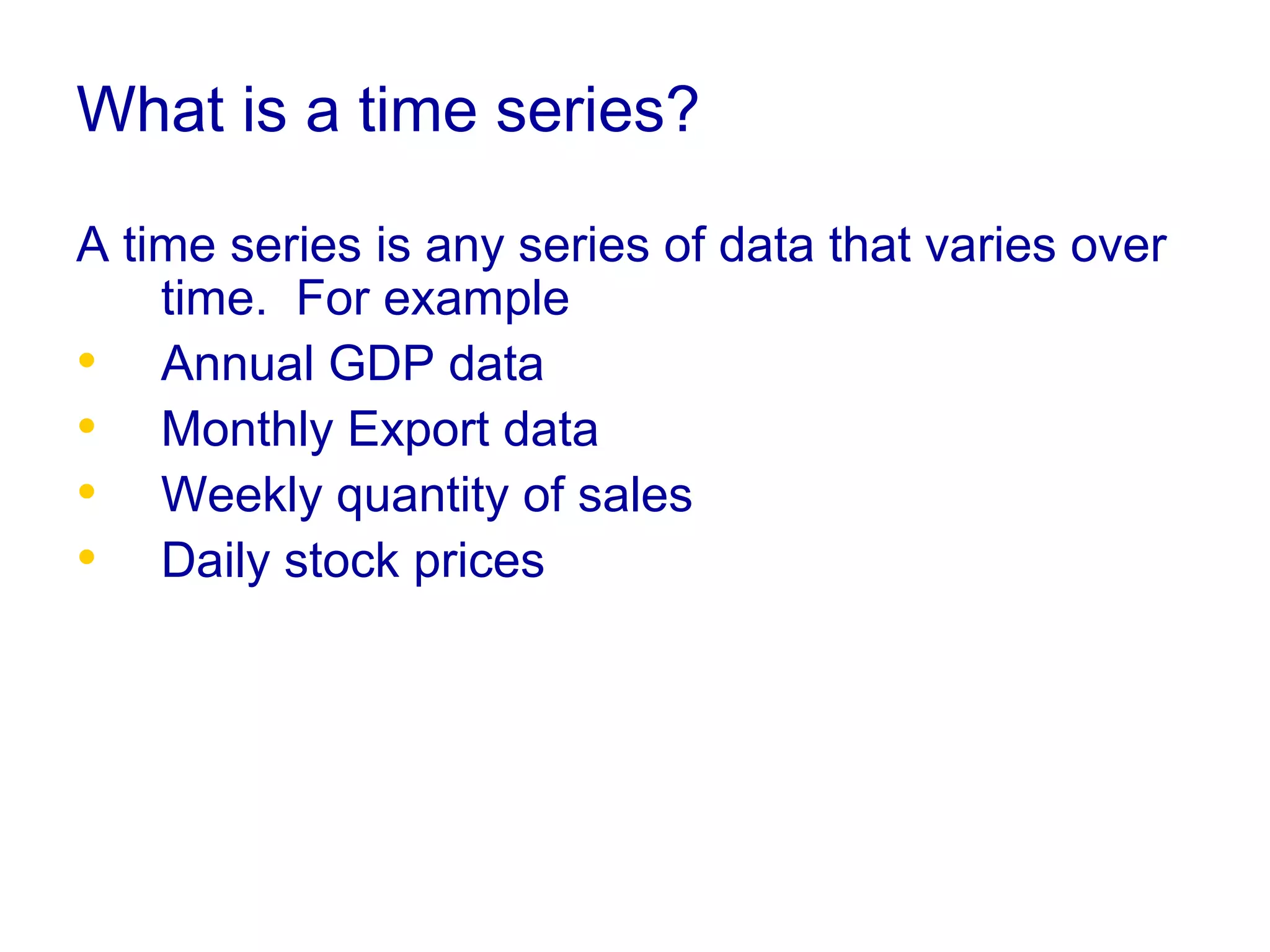 Issues In Time Series Econometrics Pps Stocks And Bonds Personal