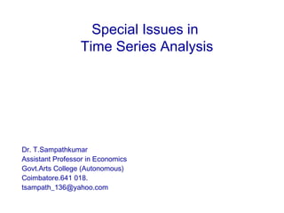 Issues in time series econometrics | PPS
