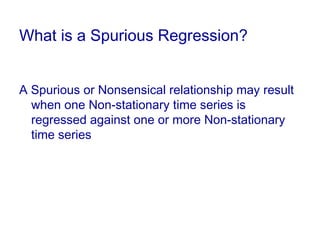 Issues in time series econometrics | PPS