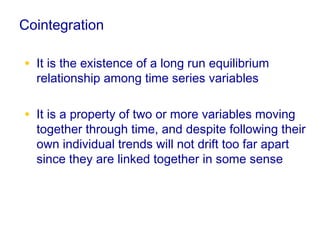 Issues in time series econometrics | PPS