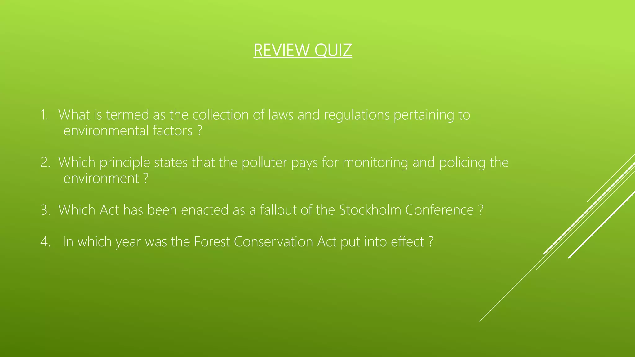 Issues involved in enforcement of environmental legislation | PPTX