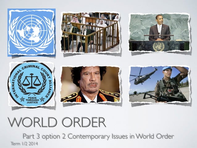 Issues in World Order | PPT