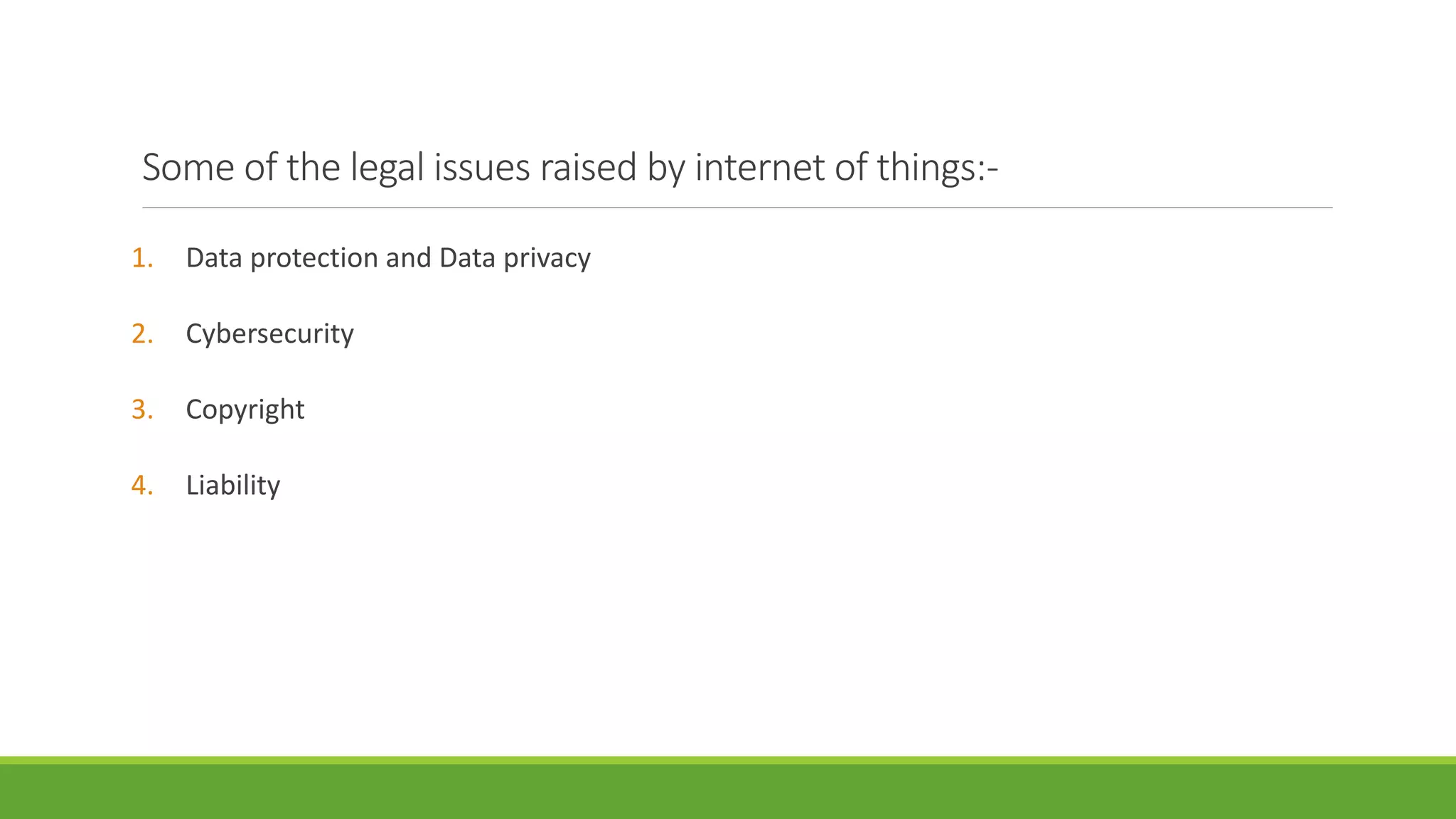 Ethical, Legal and Social issues IoT | PPT