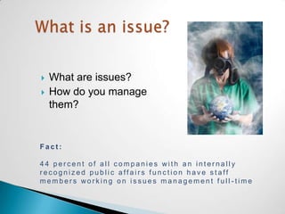 Issues management slideshow | PPTX