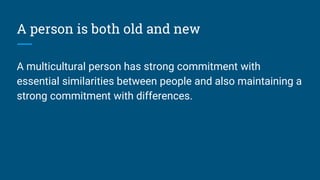 Issues of identity in a multicultural society | PPTX