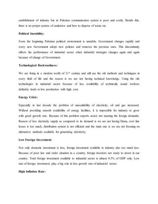 Issues of industrial sector | DOCX