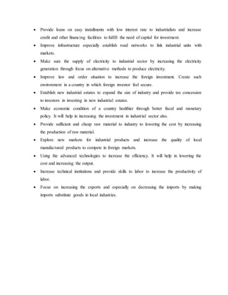 Issues of industrial sector | DOCX