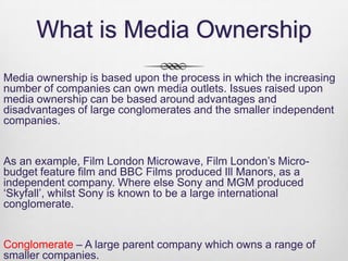 Issues Raised by Media Ownership. | PPTX