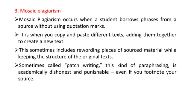 Issues of plagiarism in classroom | PPT