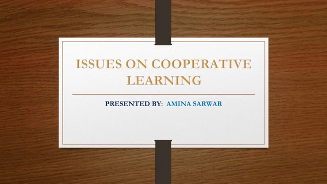 Cooperative learning | PPT