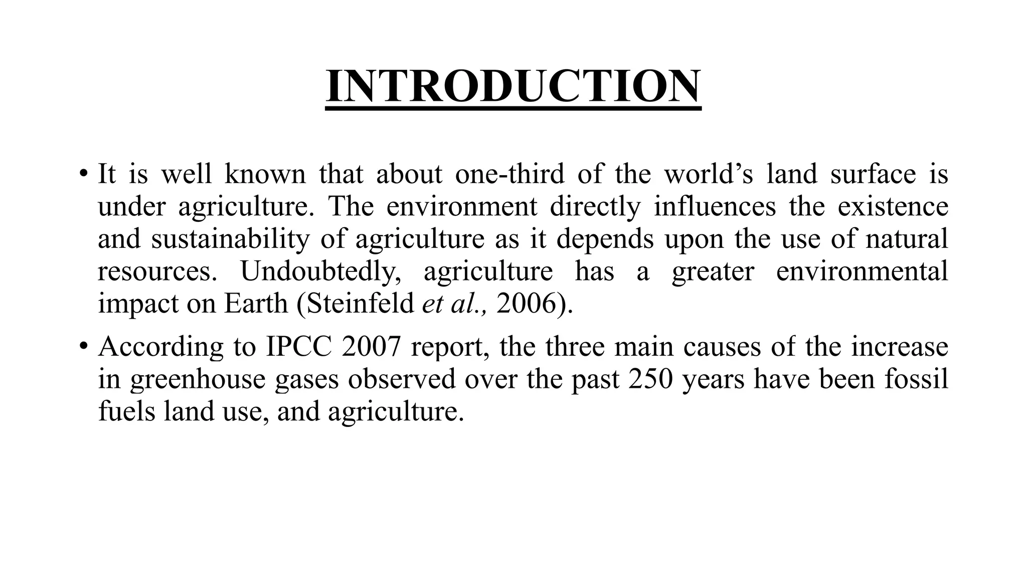 Impacts of agriculture on the environment. | PPTX