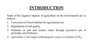 Impacts of agriculture on the environment. | PPTX