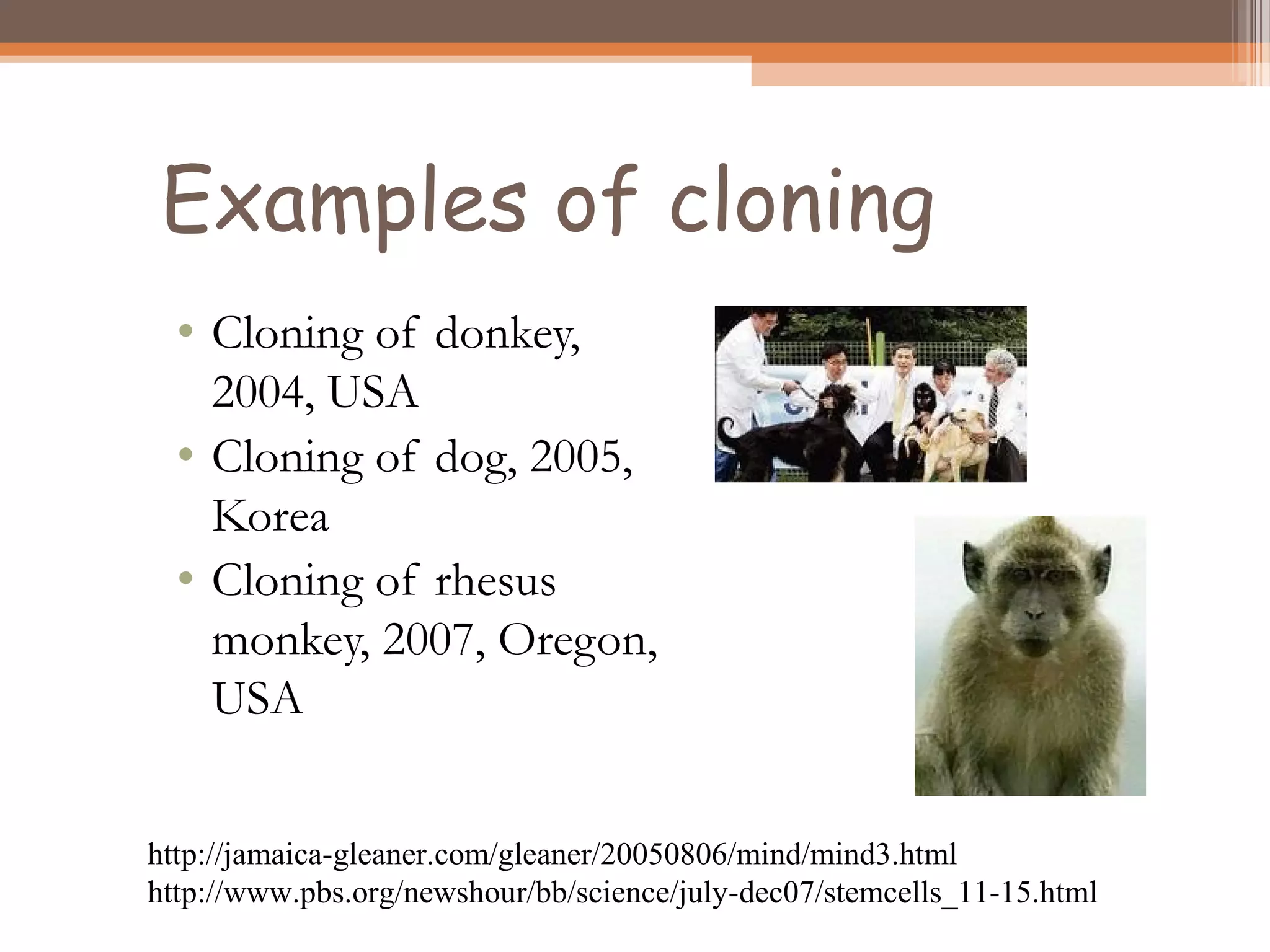 Issues related to reproductive and cloning techniques | PPT