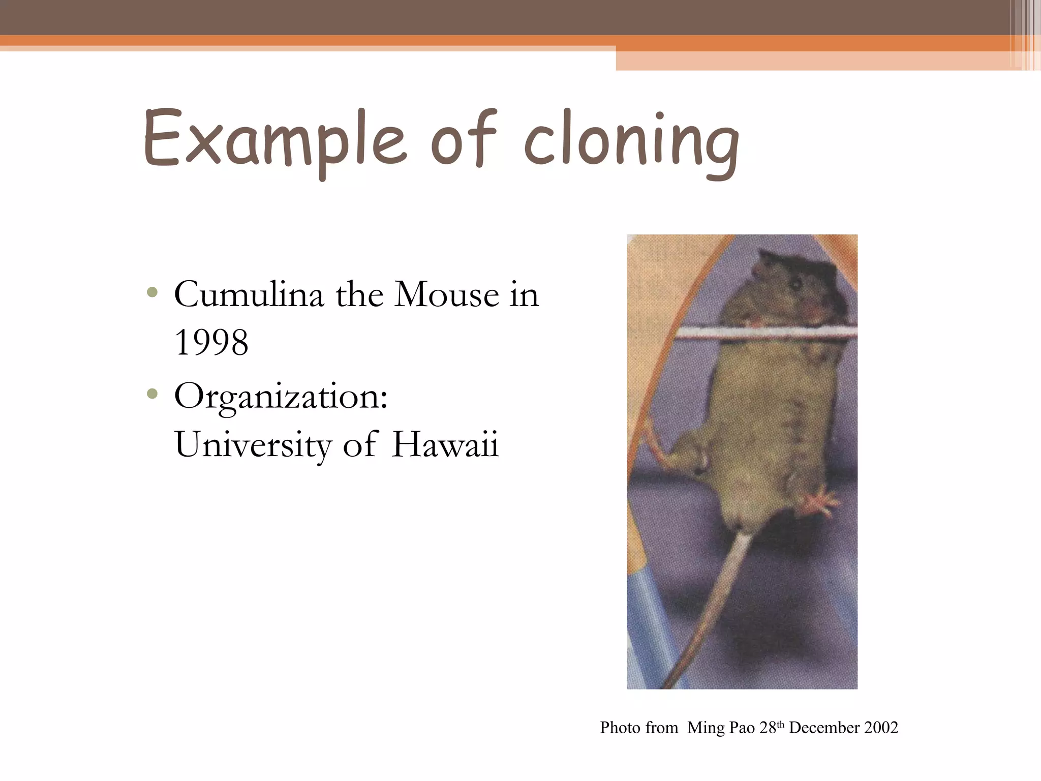 Issues related to reproductive and cloning techniques | PPT