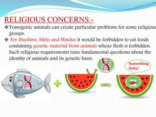 Ethical issues related to transgenic animals | PPTX