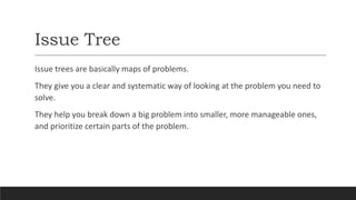 Issue Tree - Problem Solving Technique .pptx