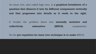 Issue Tree - Problem Solving Technique .pptx